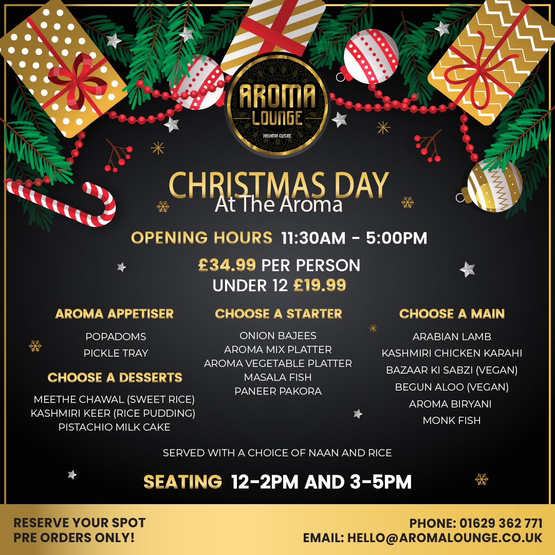 Christmas 2024! - Aroma Lounge, Darley Dale, Matlock